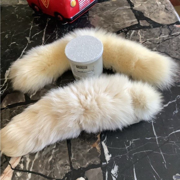 Accessories | Genuine White Fox Fur Tail And Real White Rabbit Fur ...